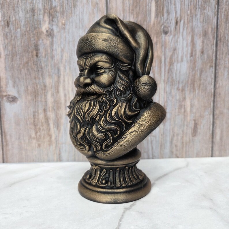 Santa Claus Old Saint Nick Christmas Bust 3d Printed Fanart Decor ...