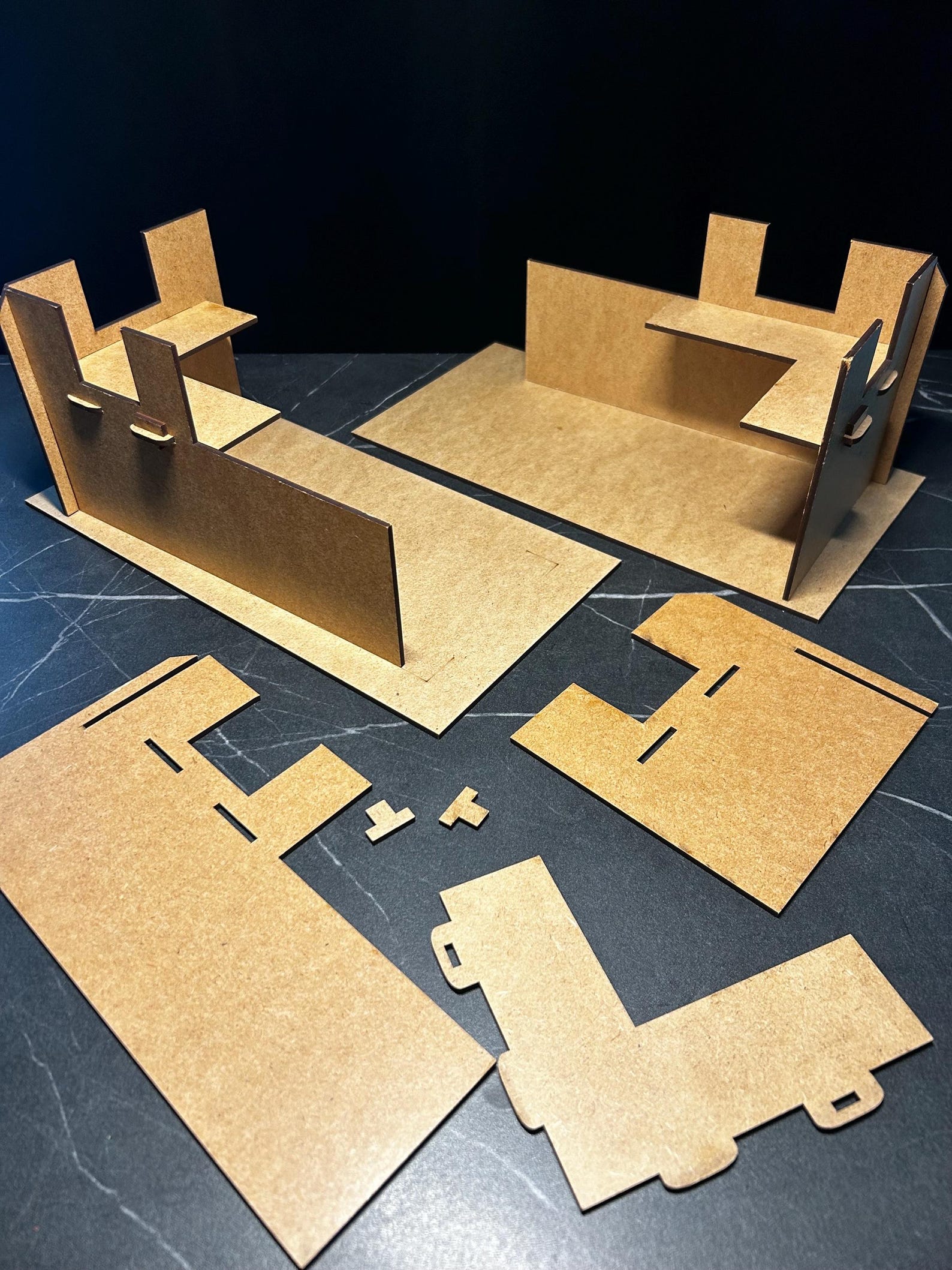 2-storey Ruin and Footprint | WTC Competitive Terrain | Laser Cut 3mm ...