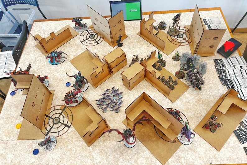 WTC Competitive Terrain Set | Laser Cut 3mm MDF & 3D Resin/fillament ...