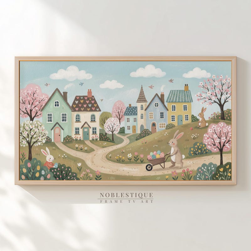 Whimsical Spring Rabbits - Etsy