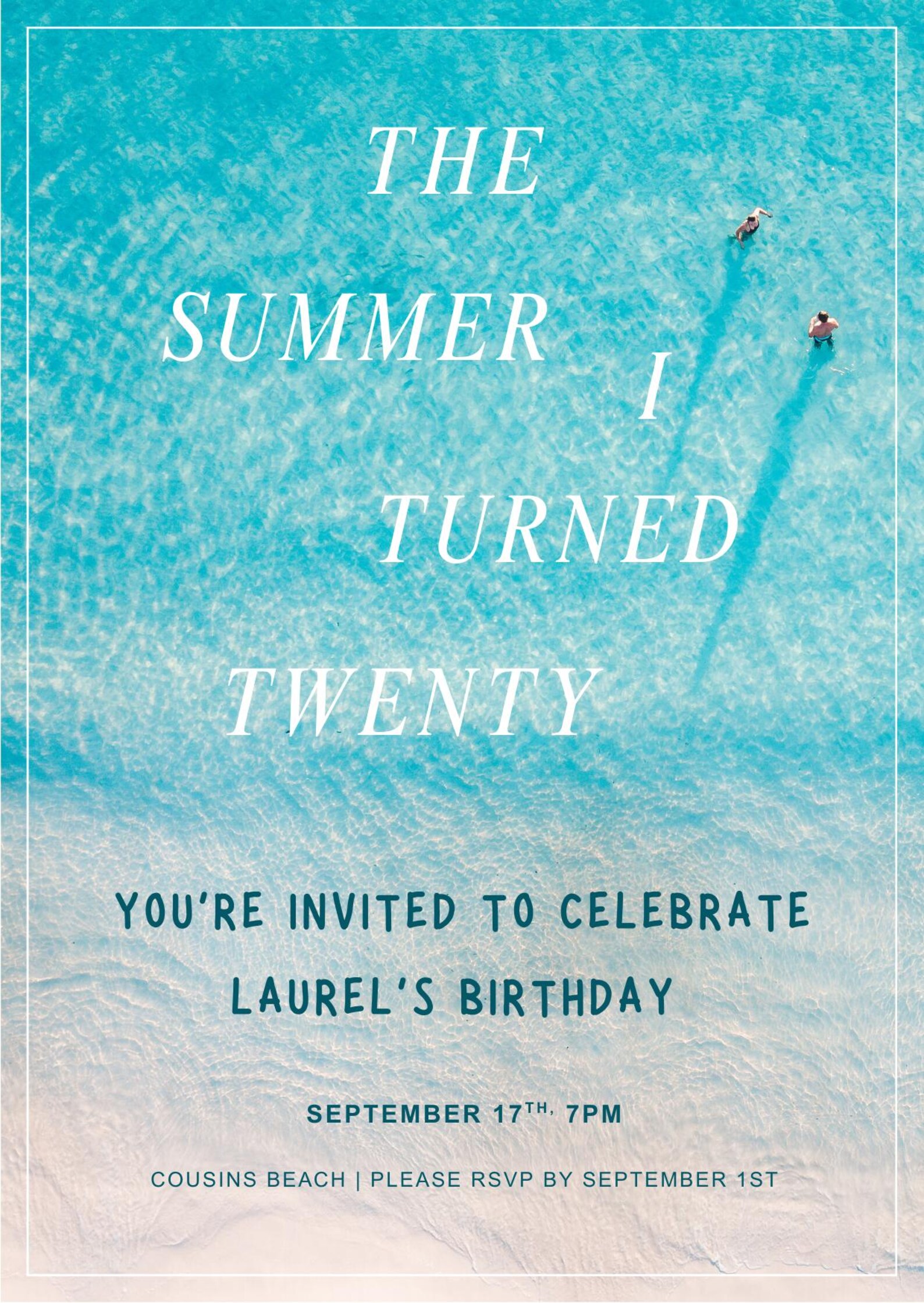 The Summer I Turned Pretty - Party Invitation - Etsy