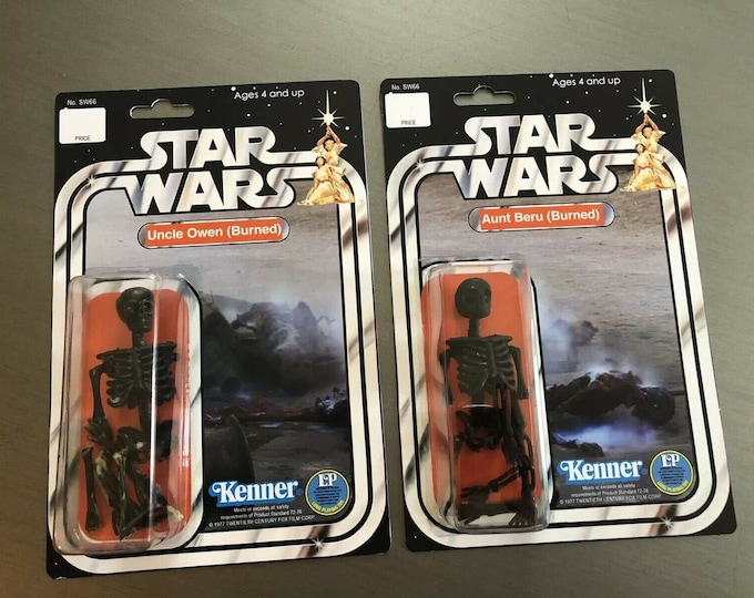 Aunt Beru and Uncle Owen burned Star Wars Custom Bootleg Action Figures ...