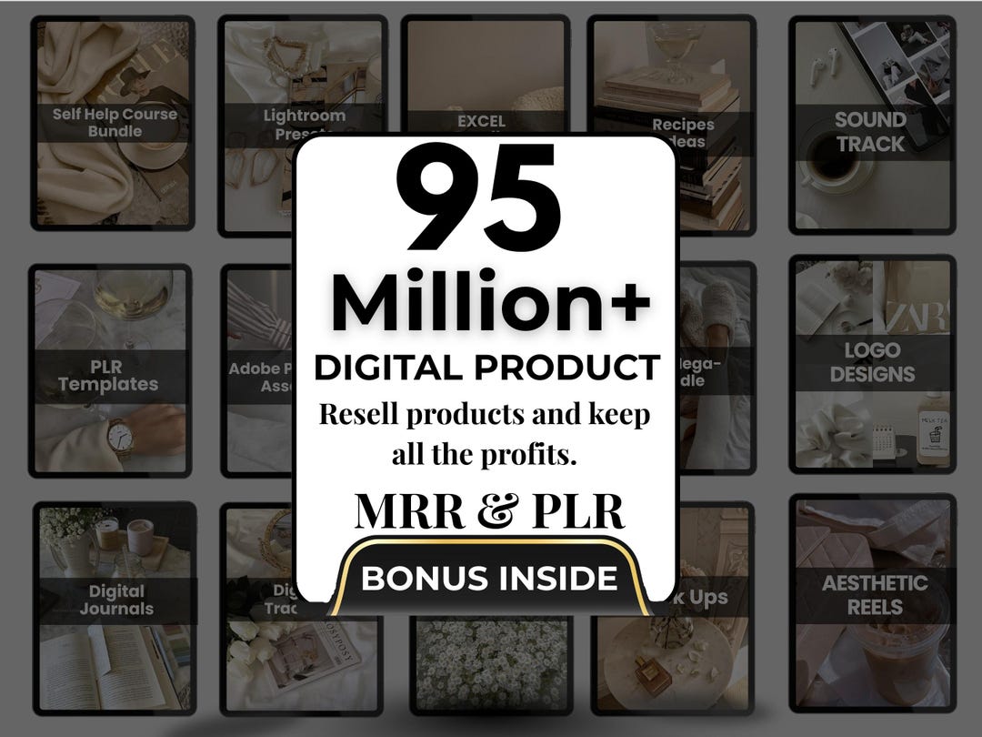 95 Million Digital Products Bundle Master Resell Rights & PLR 2026 ...