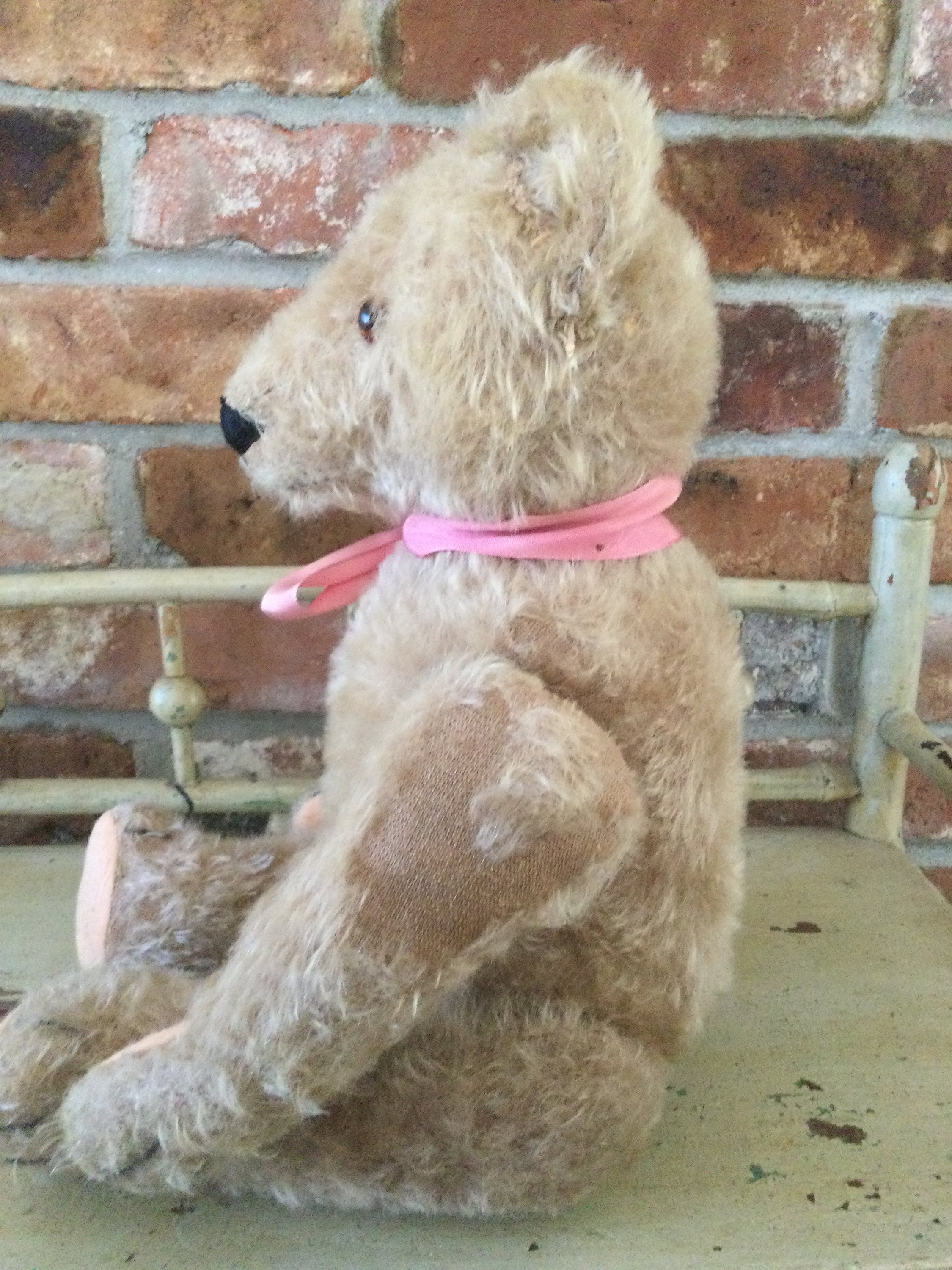 Antique / Vintage / Old German Teddy Bear Mohair Excelsior Stuffed ...