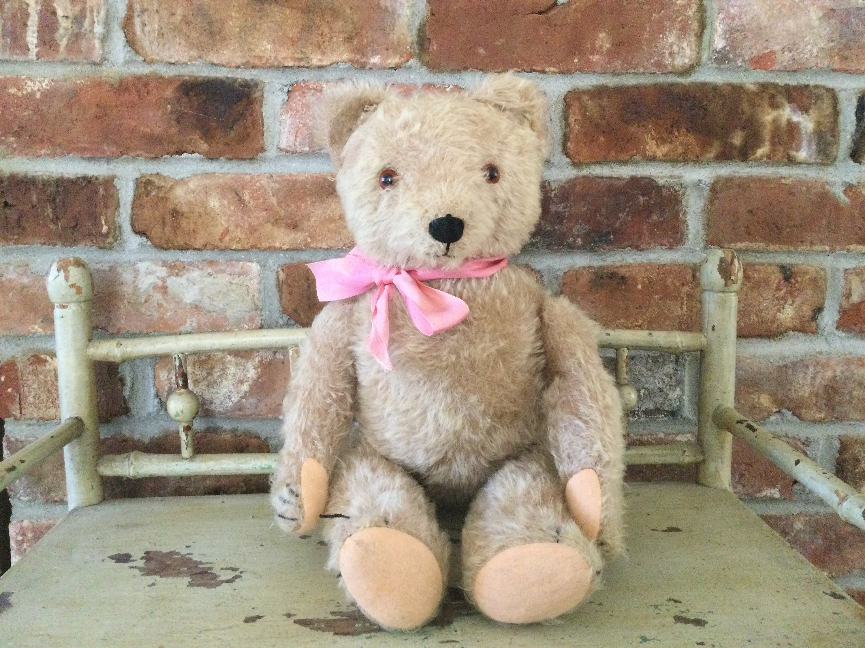 Antique / Vintage / Old German Teddy Bear Mohair Excelsior Stuffed ...