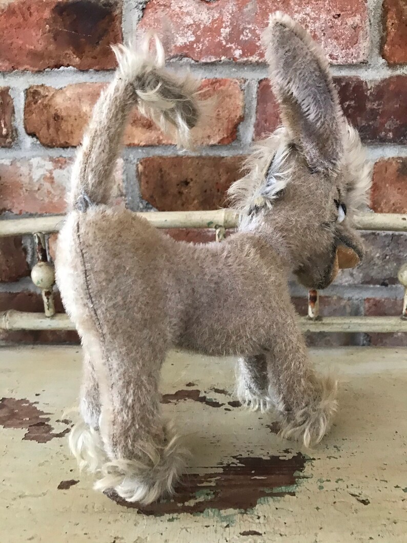 Vintage Old Mohair Donkey - Etsy
