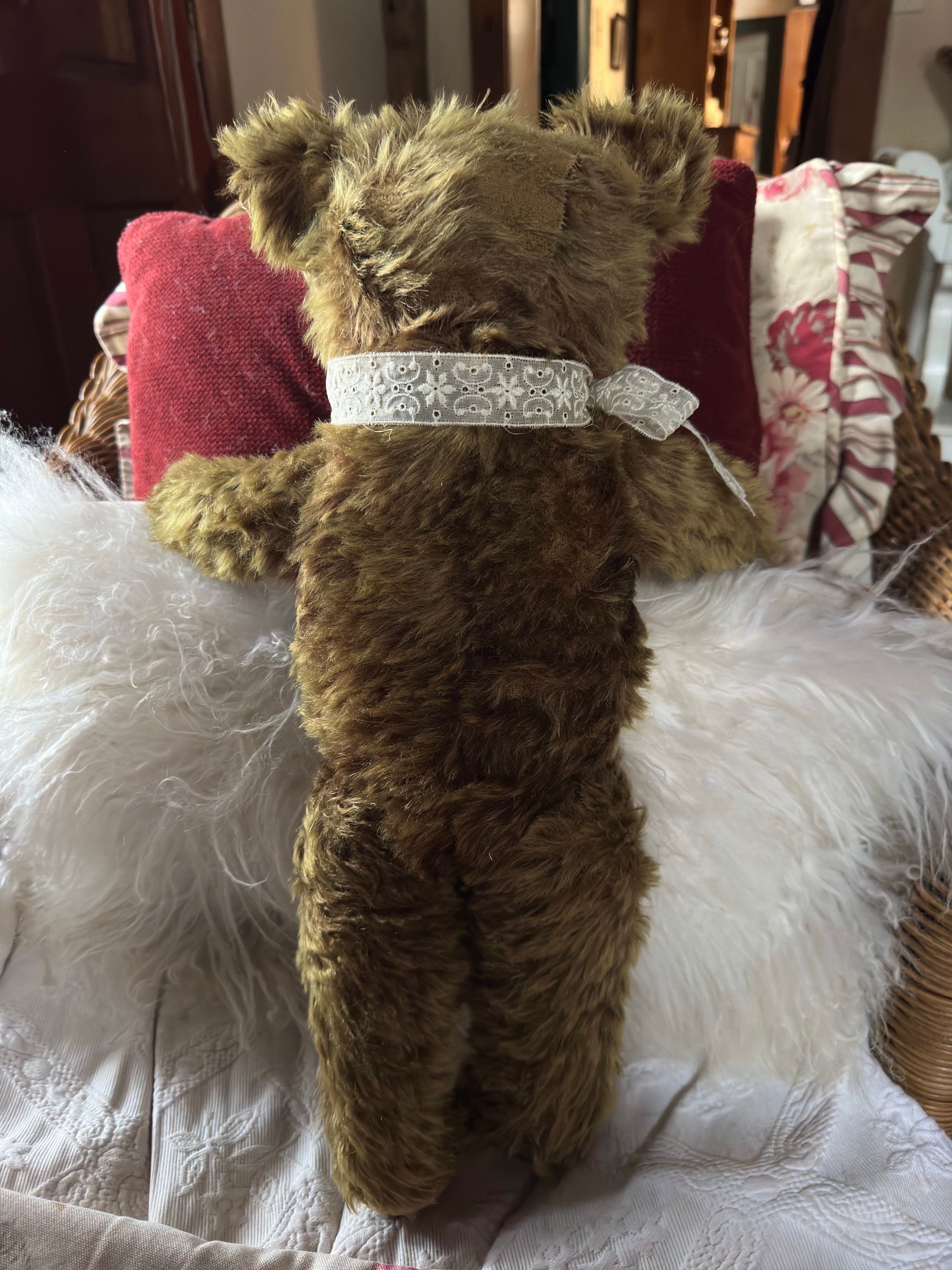 Antique 1930/1940 American Knickerbocker Toy Company Mohair Joined ...