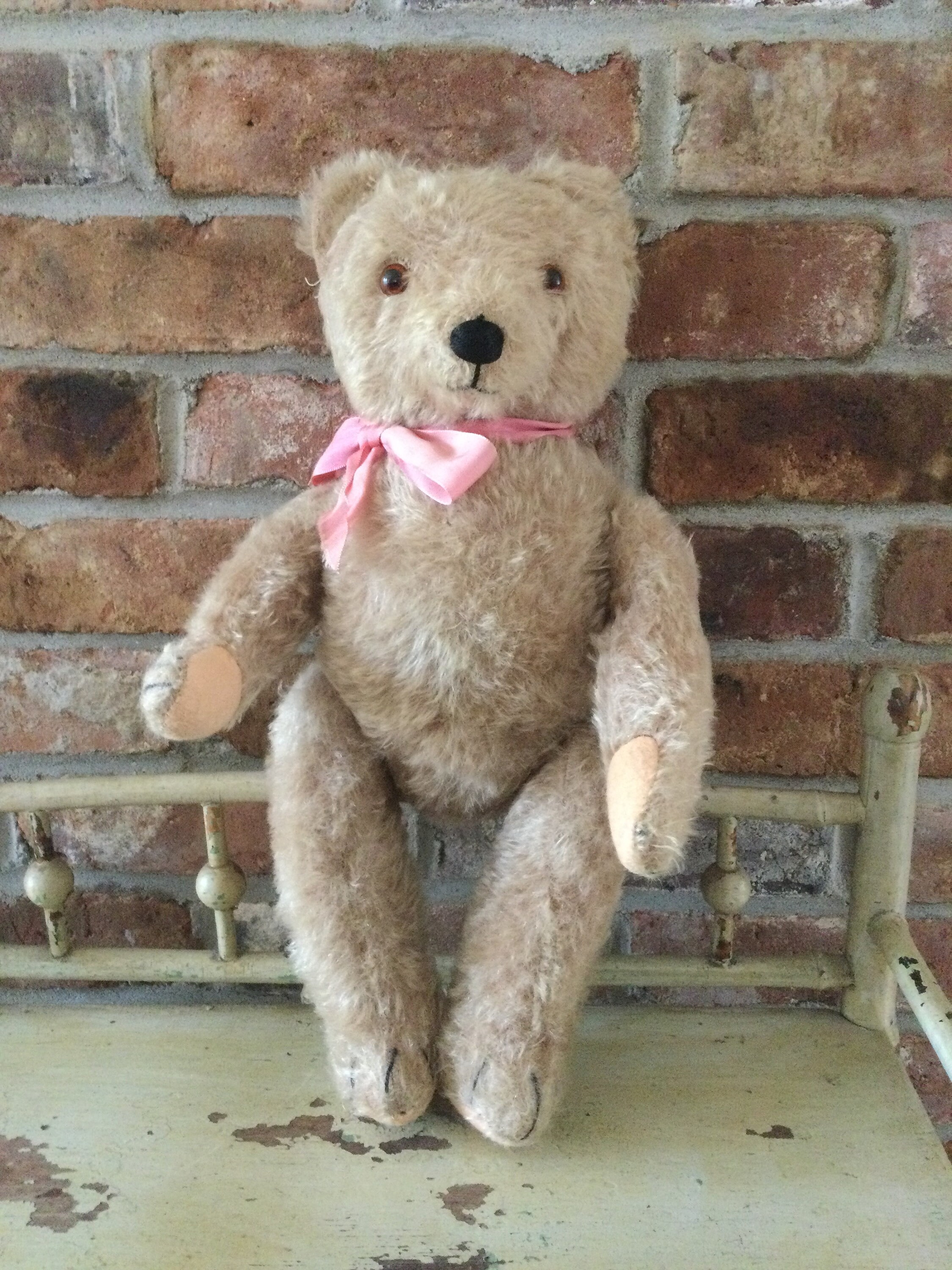 Antique / Vintage / Old German Teddy Bear Mohair Excelsior Stuffed ...