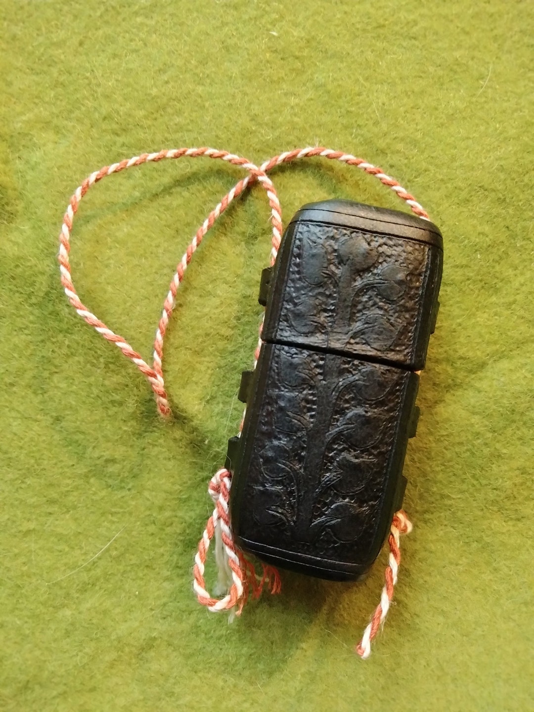 Small Black Leather Medieval Needle Case - Etsy