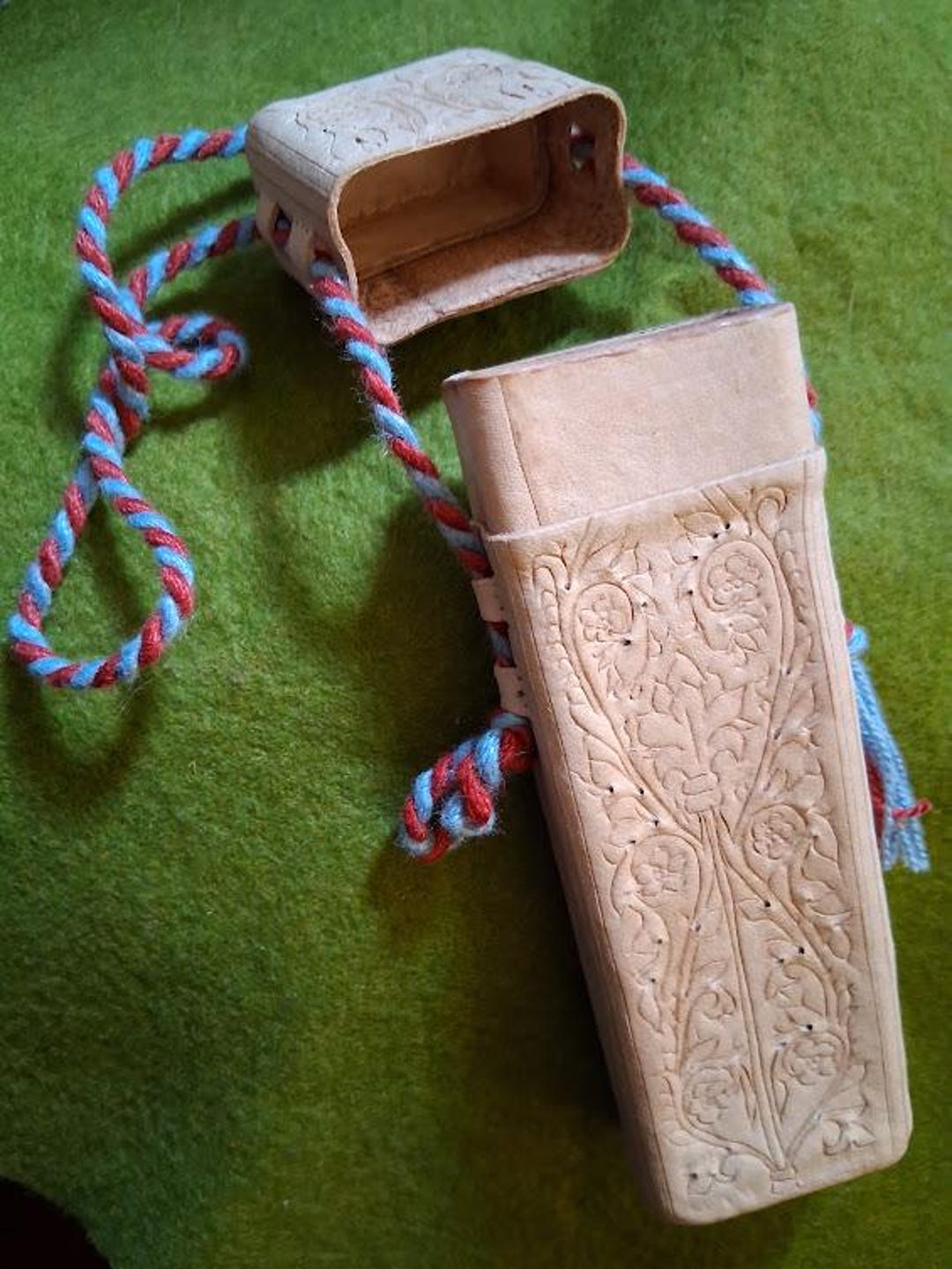 Medieval Rectangular Natural Leather Case for Pens or Needles - Etsy