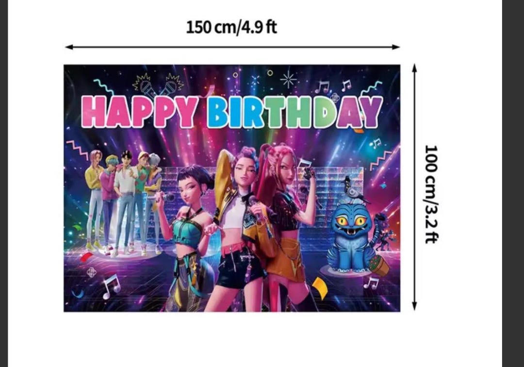 K Pop Happy Birthday Drop Banner - Etsy UK