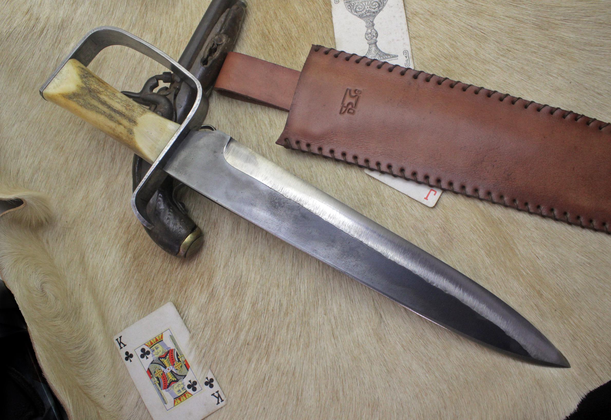 Gaucho Bowie Knife – Frontier Style – Mountain Man – Rustic Western ...