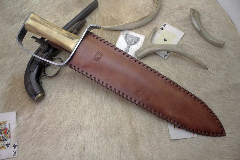Gaucho Bowie Knife – Frontier Style – Mountain Man – Rustic Western ...