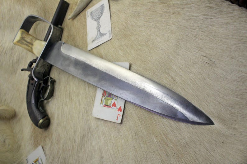 Gaucho Bowie Knife – Frontier Style – Mountain Man – Rustic Western ...