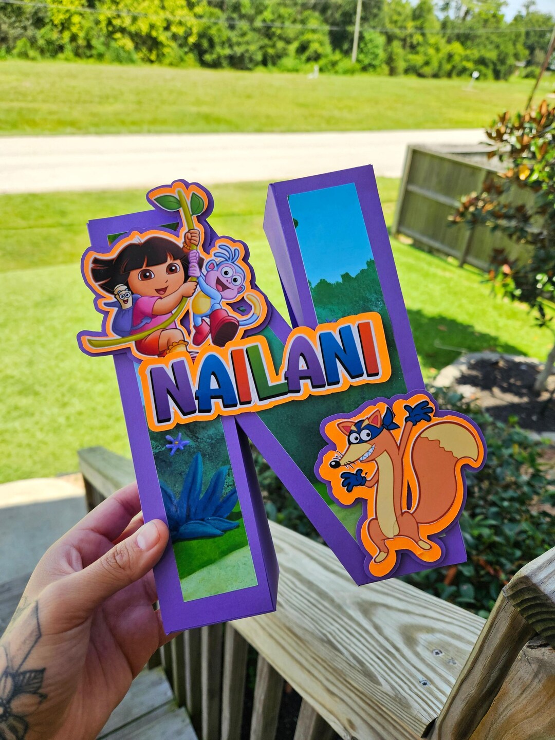 Dora the Explorer 3-D Letter or Number - Etsy