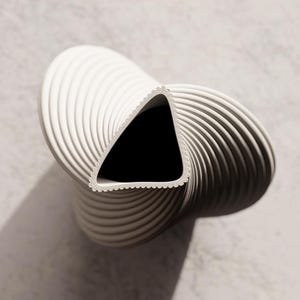 Modern Parametric Swirl 3D Printed Vase | Sculptural Home Decor - Etsy