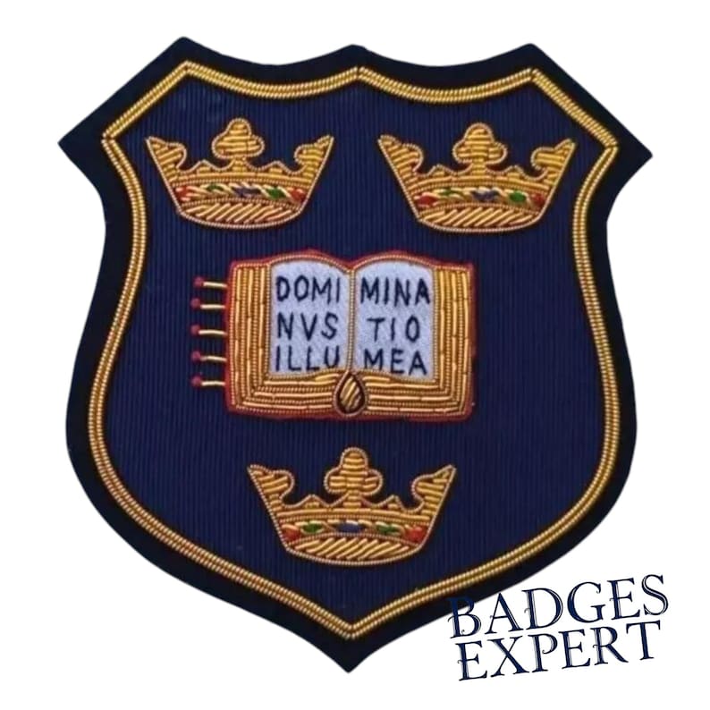 Hand Embroidered Oxford University Blazer Badge - Bullion Wire Crest - Etsy