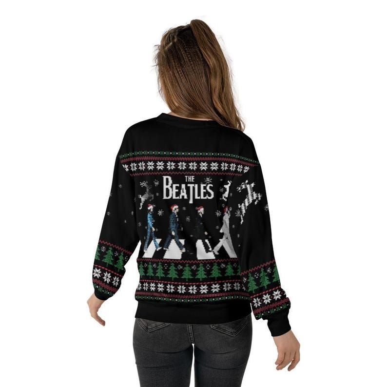 The Beatles Abbey Road Christmas Ugly Sweater, the Beatles Sweater 2025 ...