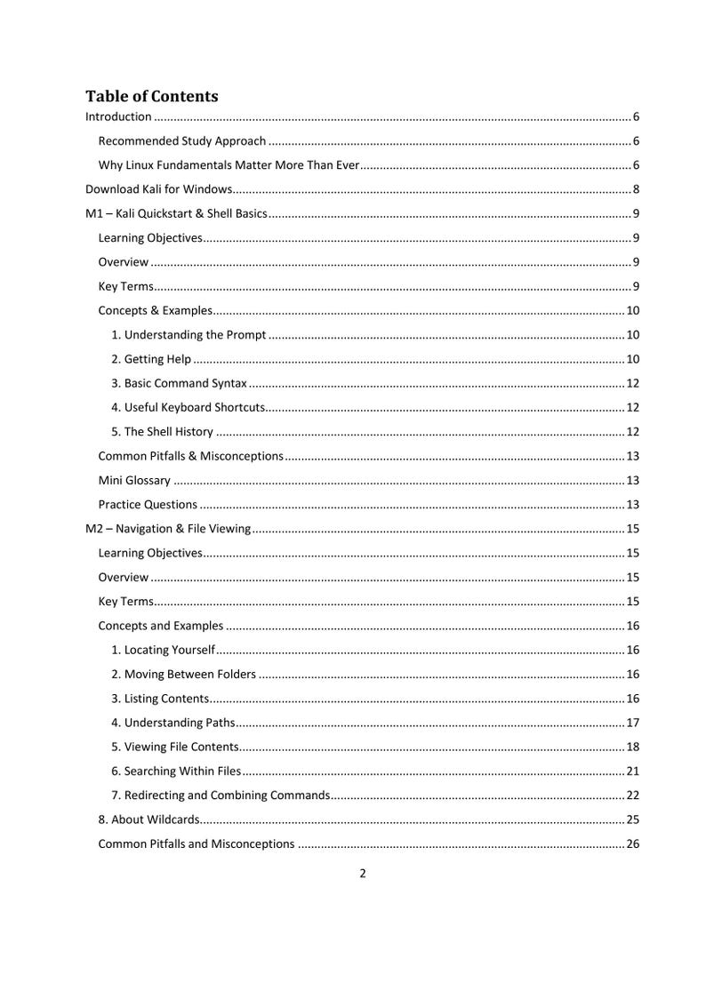 02 Mastering Basic Linux on Kali 90 Pages - Etsy