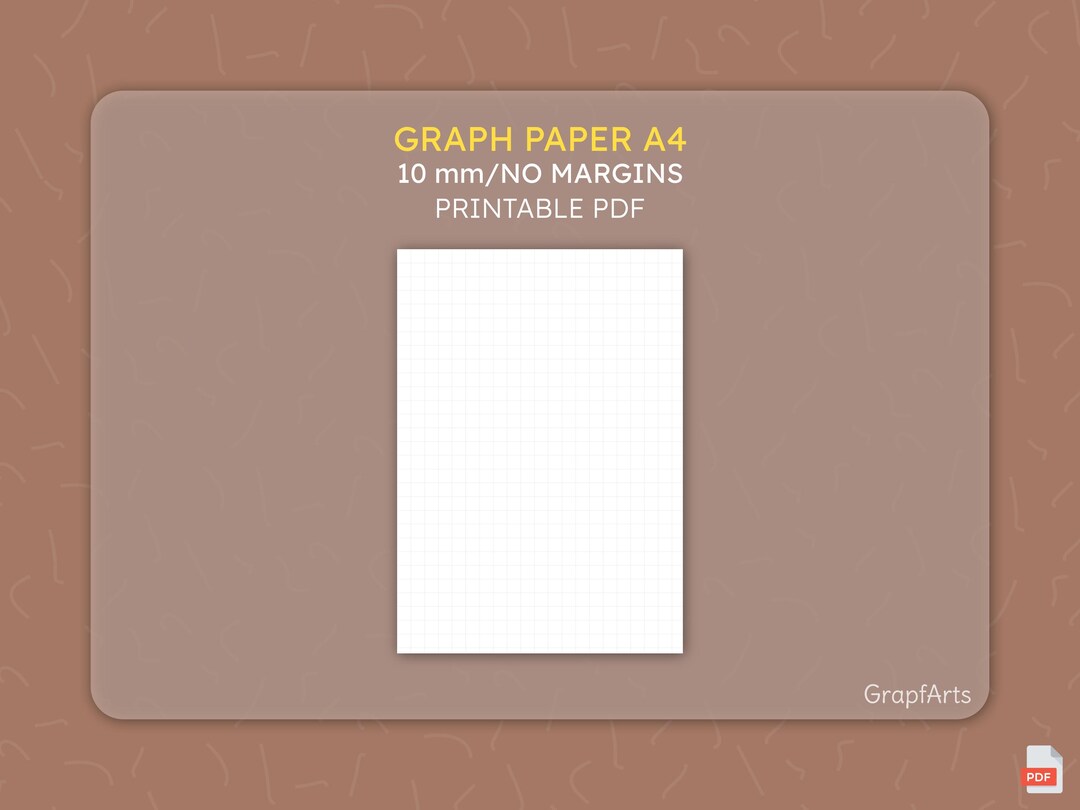 Graph Paper Grid Printable Note Taking PDF A4 - Etsy
