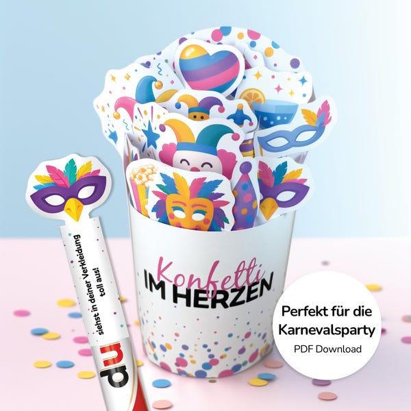 Karneval fasching sticker - Etsy.de