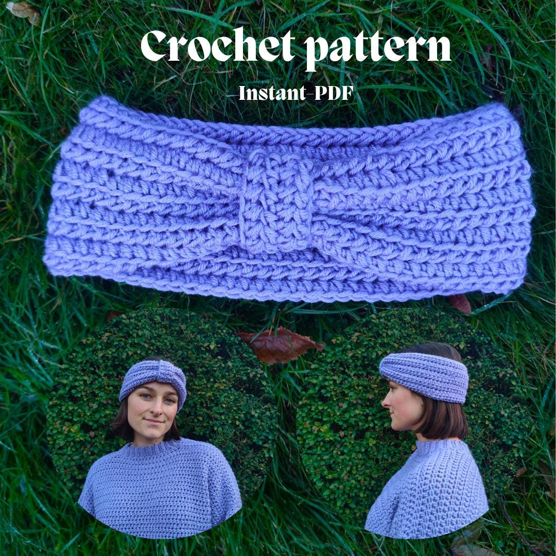CROCHET PATTERN - Bow Headband - Beginner Friendly - Instant Pdf ...