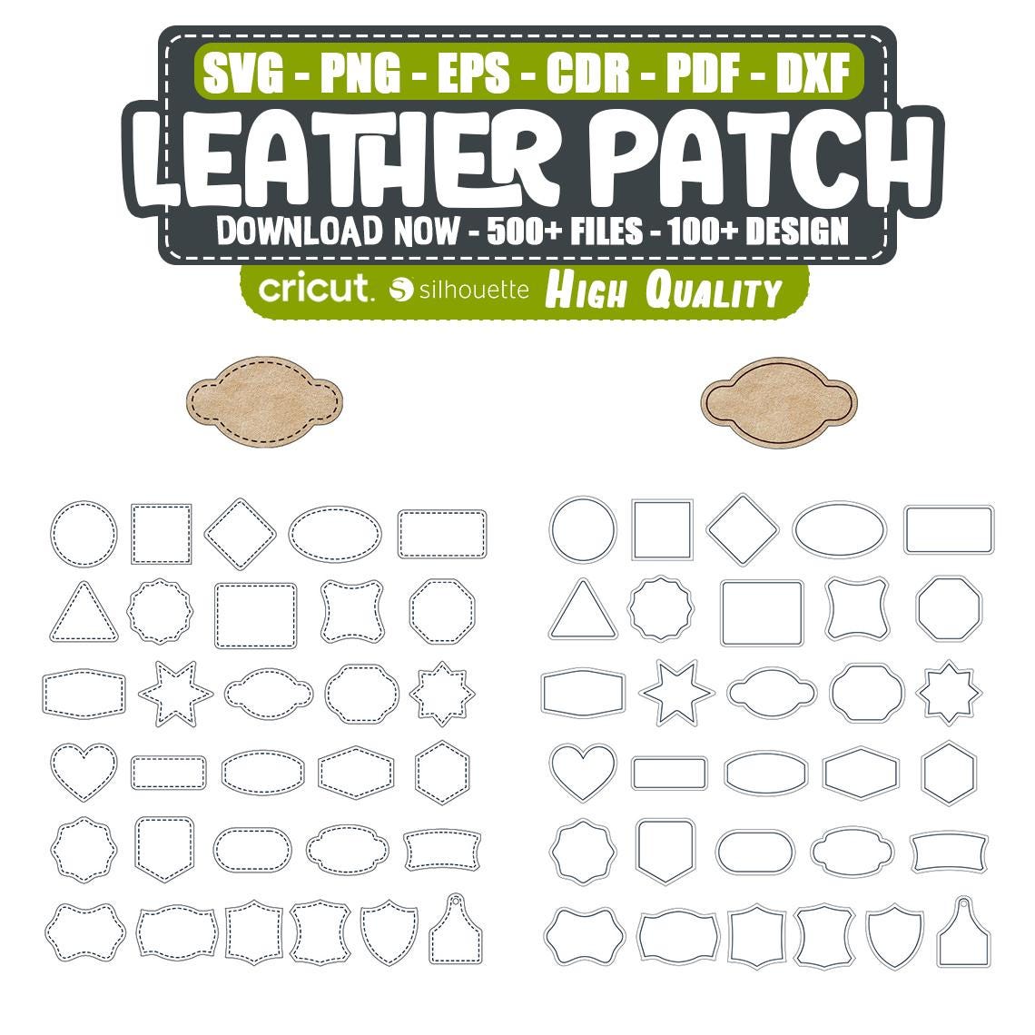 100+ Hat Patches Svg, Leather Patch Svg Bundle, Hat Patch Templates ...