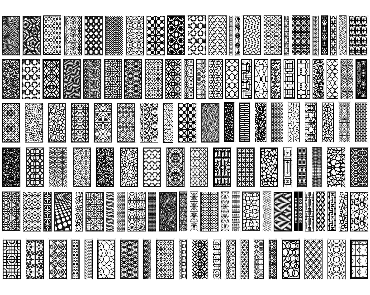 Laser Cut Panels & Patterns | DXF SVG Vector Pack | 100+ Geometric ...