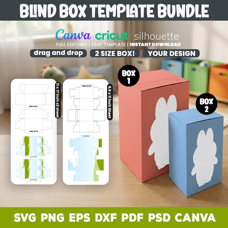 Printable Blind Box Template Labubu - Etsy