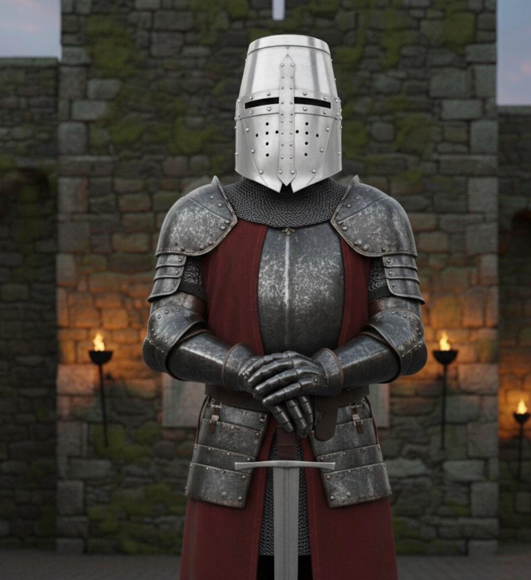 Knight’s Vigil: the Helmet at the Castle Gate - Etsy