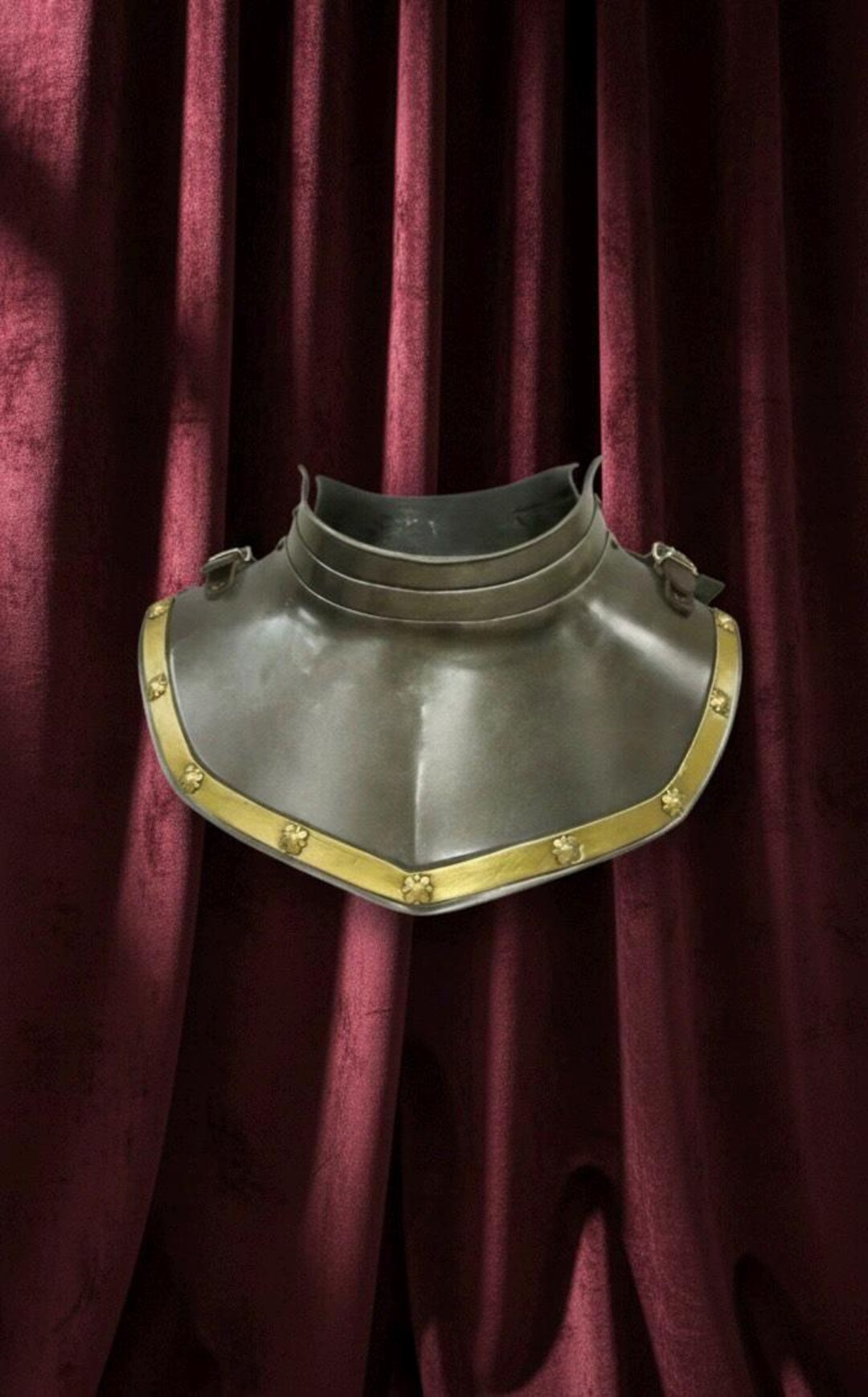 Handmade Steel Medieval Gorged: Gothic Neck Guard Armor, LARP Cosplay ...