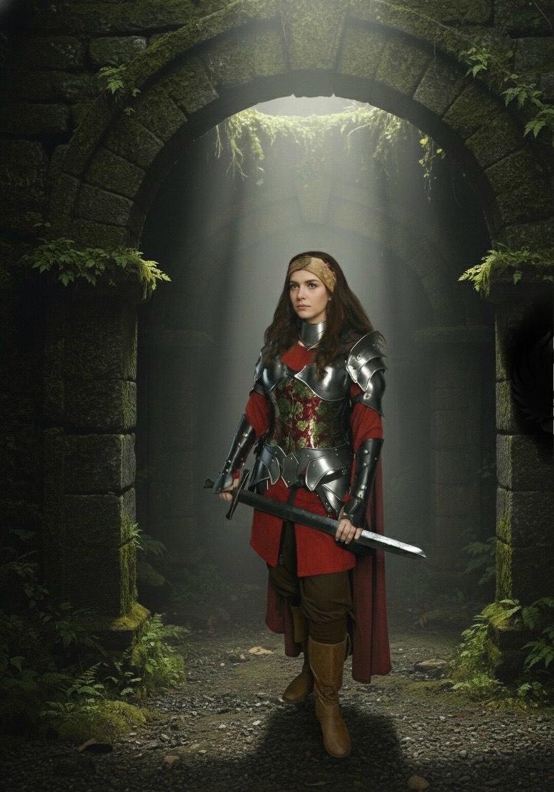 Medieval Lady Knight Armor | Steel Cuirass & Chainmail | Women’s LARP ...