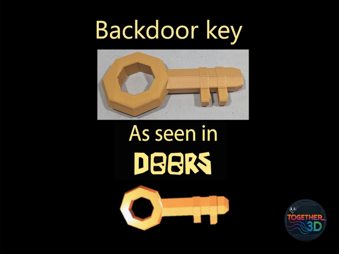 Backdoor Key From Doors (roblox) - Etsy