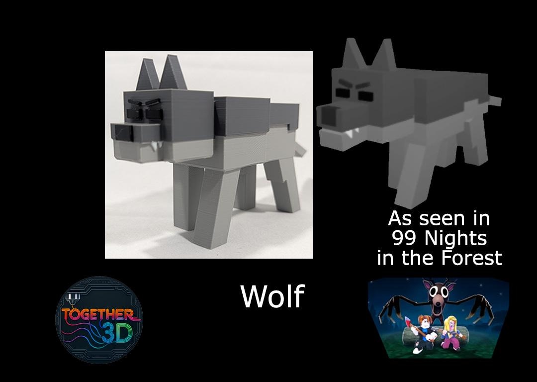 Wolf From 99 Nights in the Forest (roblox) - Etsy