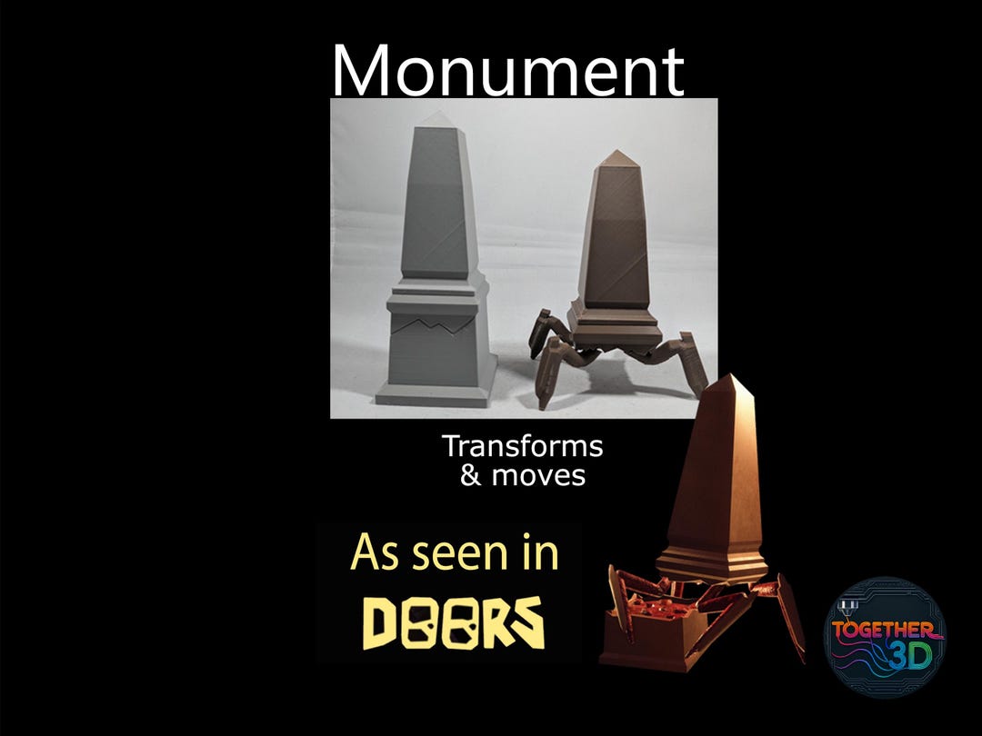 Monument From Doors (roblox) - Transformable & Movable - Etsy