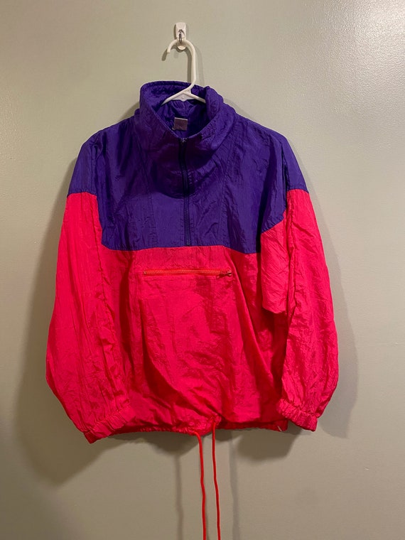 Womens Vintage Jacket Swishy Jacket Bright Colors Small Wind | Etsy