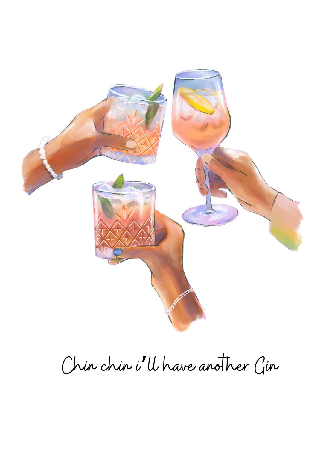 Gin Gin Digital Artwork - Etsy