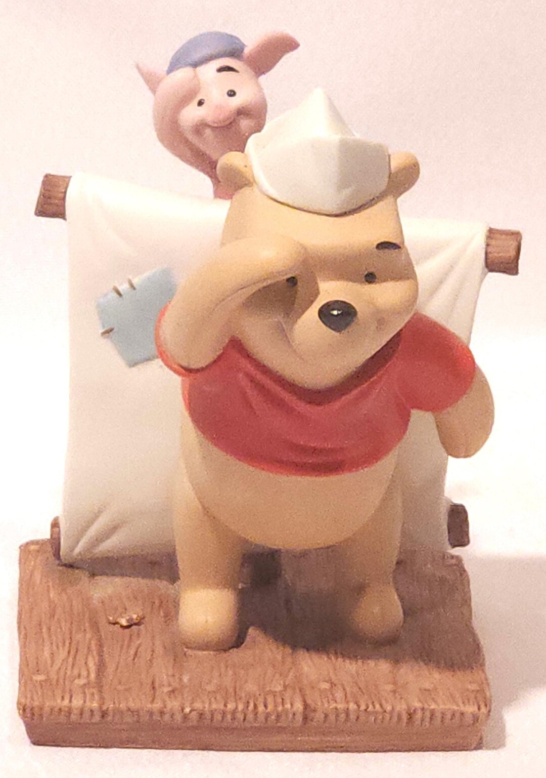 Vintage Disney Winnie the Pooh and Friends Porcelain Pooh and Piglet "a ...