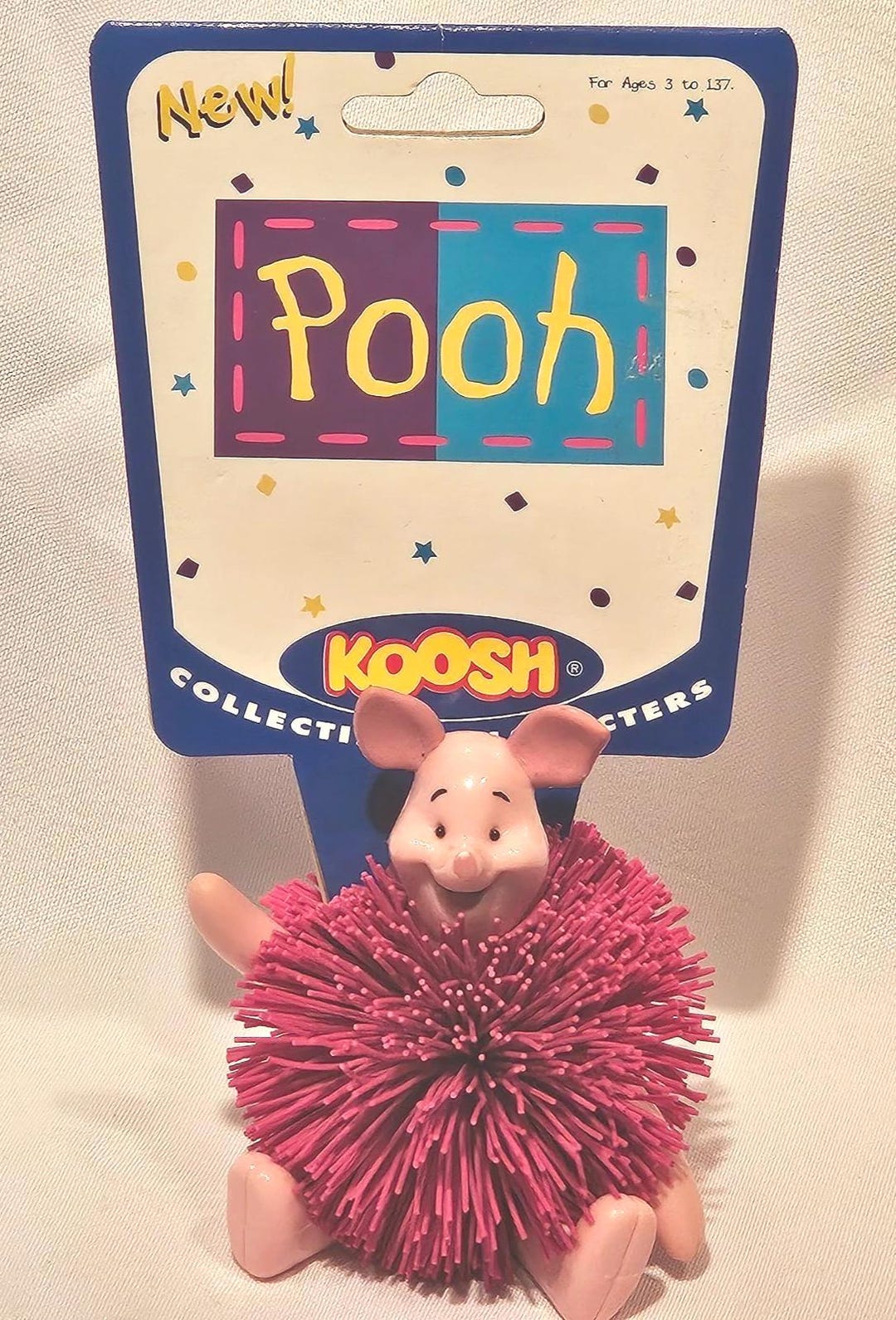 Vintage Disney Winnie the Pooh Piglet Koosh Ball Oddzon 1998 Good ...