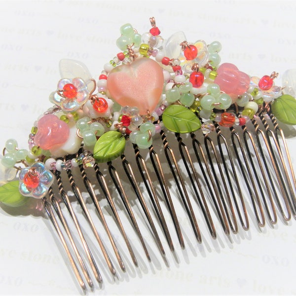 Pink Hair Comb - Etsy
