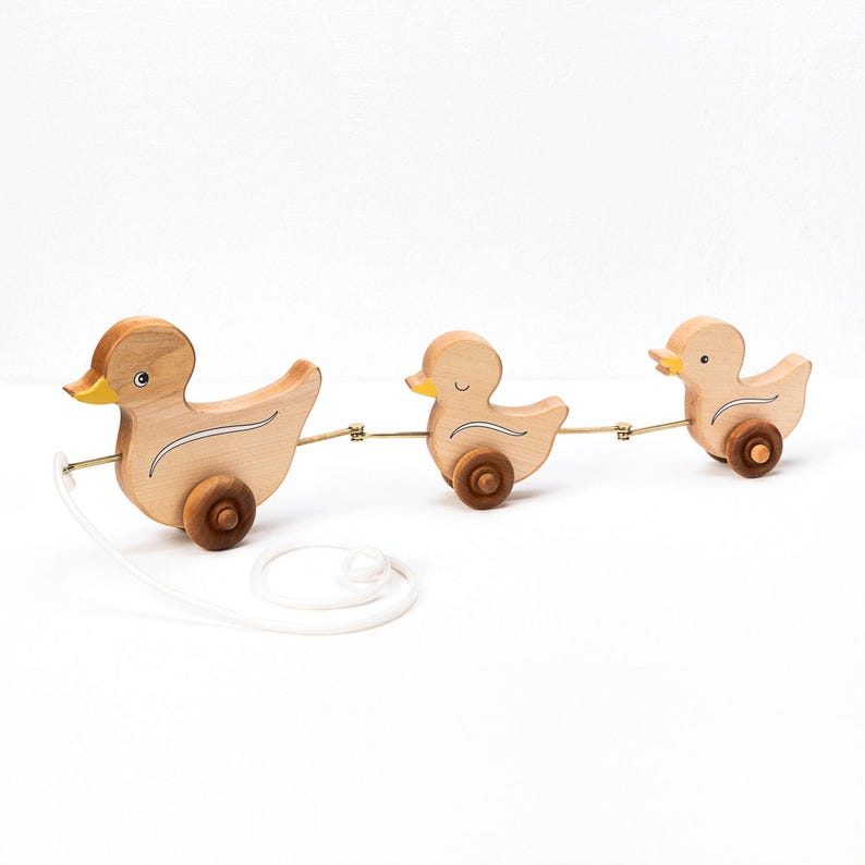 Follow Me Duckies! Pull Behind Toy for Babies and Toddlers - Etsy