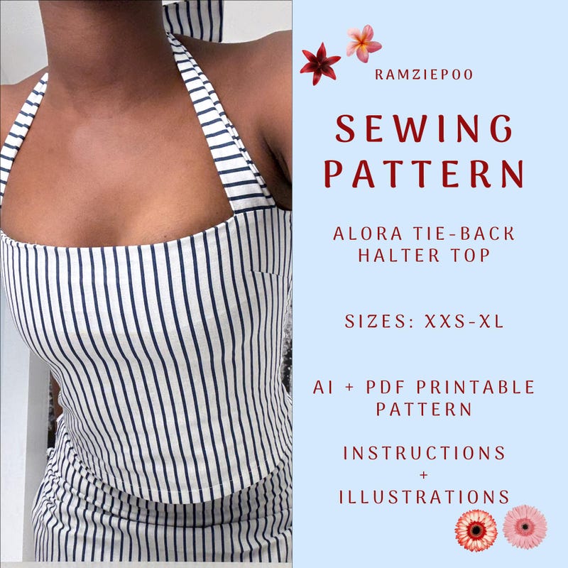 Tie Back Halter Top - Etsy
