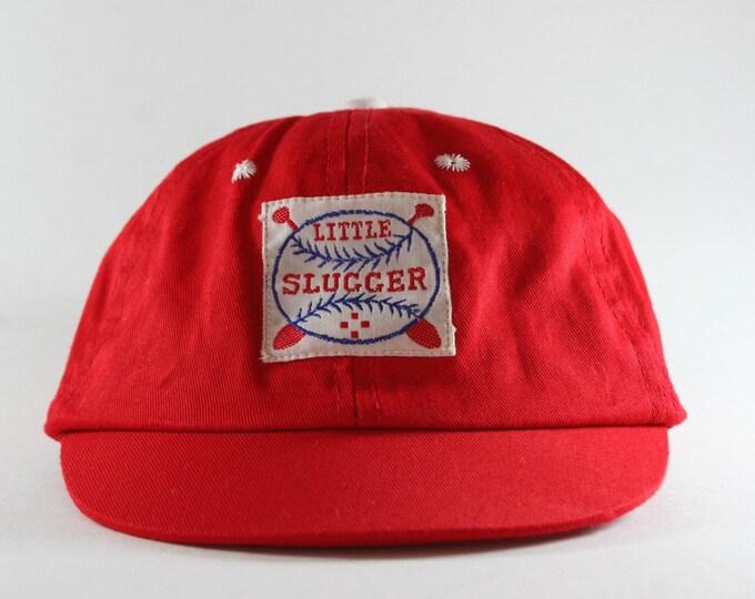 Vintage Baseball Cap Little Slugger in Red - Etsy