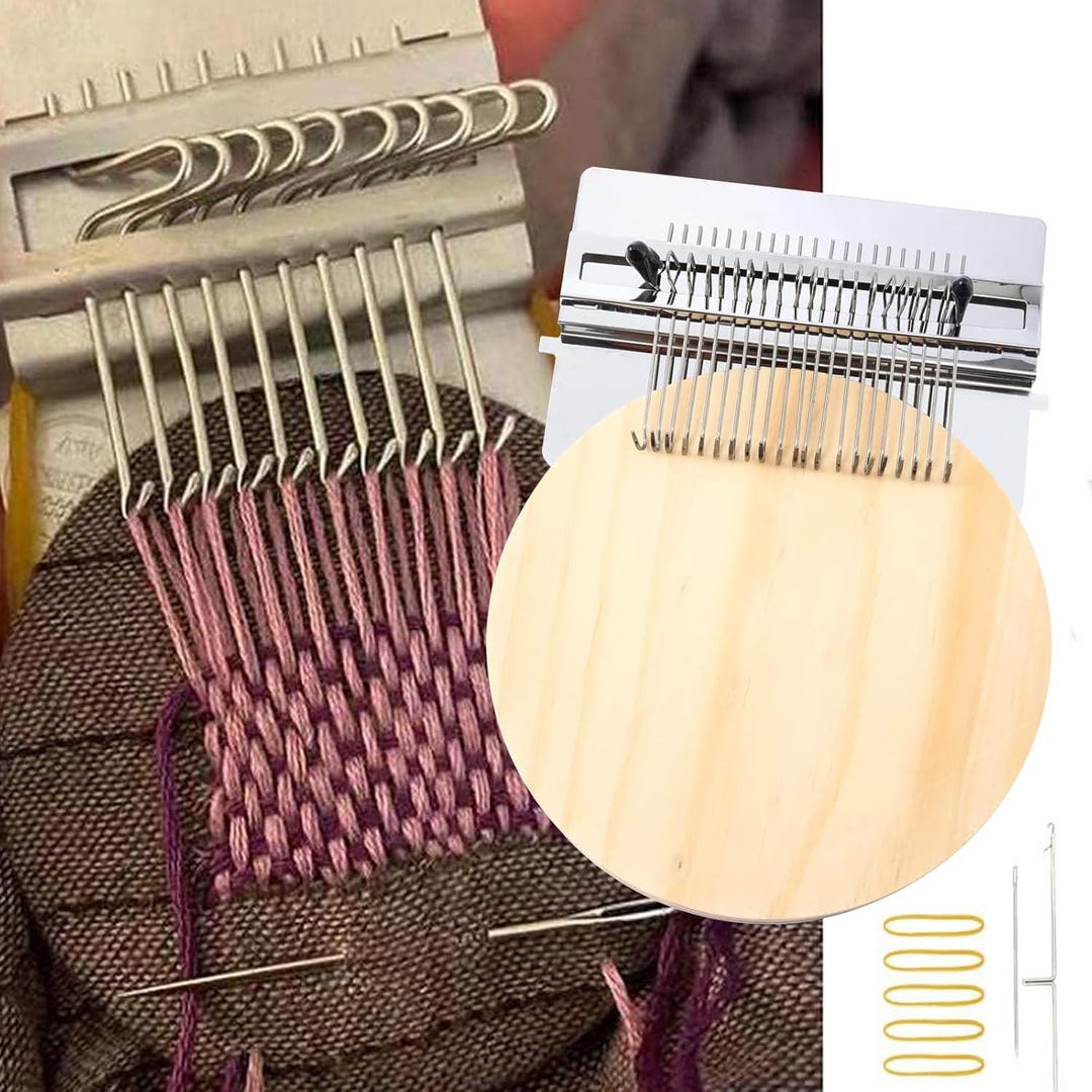 Darning Mini Loom Machine Speedweave | 21 Hooks Darning Loom for ...