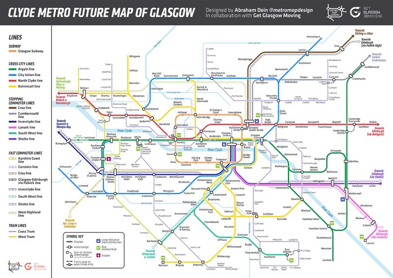 Future Clyde Metro Map - Etsy
