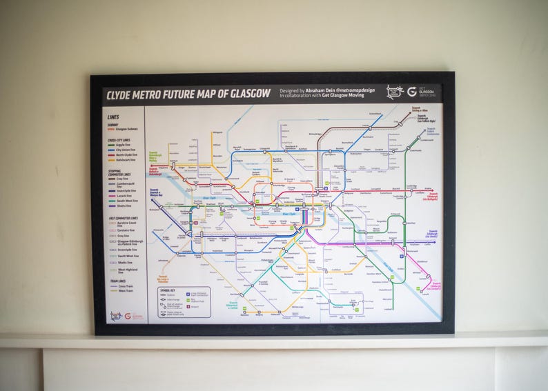 Future Clyde Metro Map - Etsy