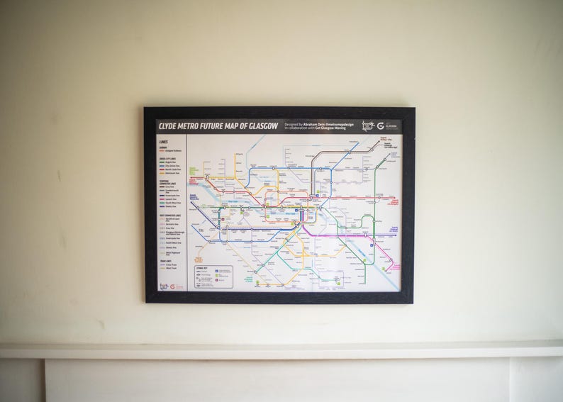 Future Clyde Metro Map - Etsy