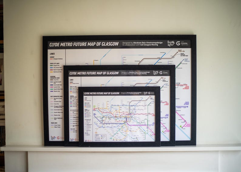 Future Clyde Metro Map - Etsy