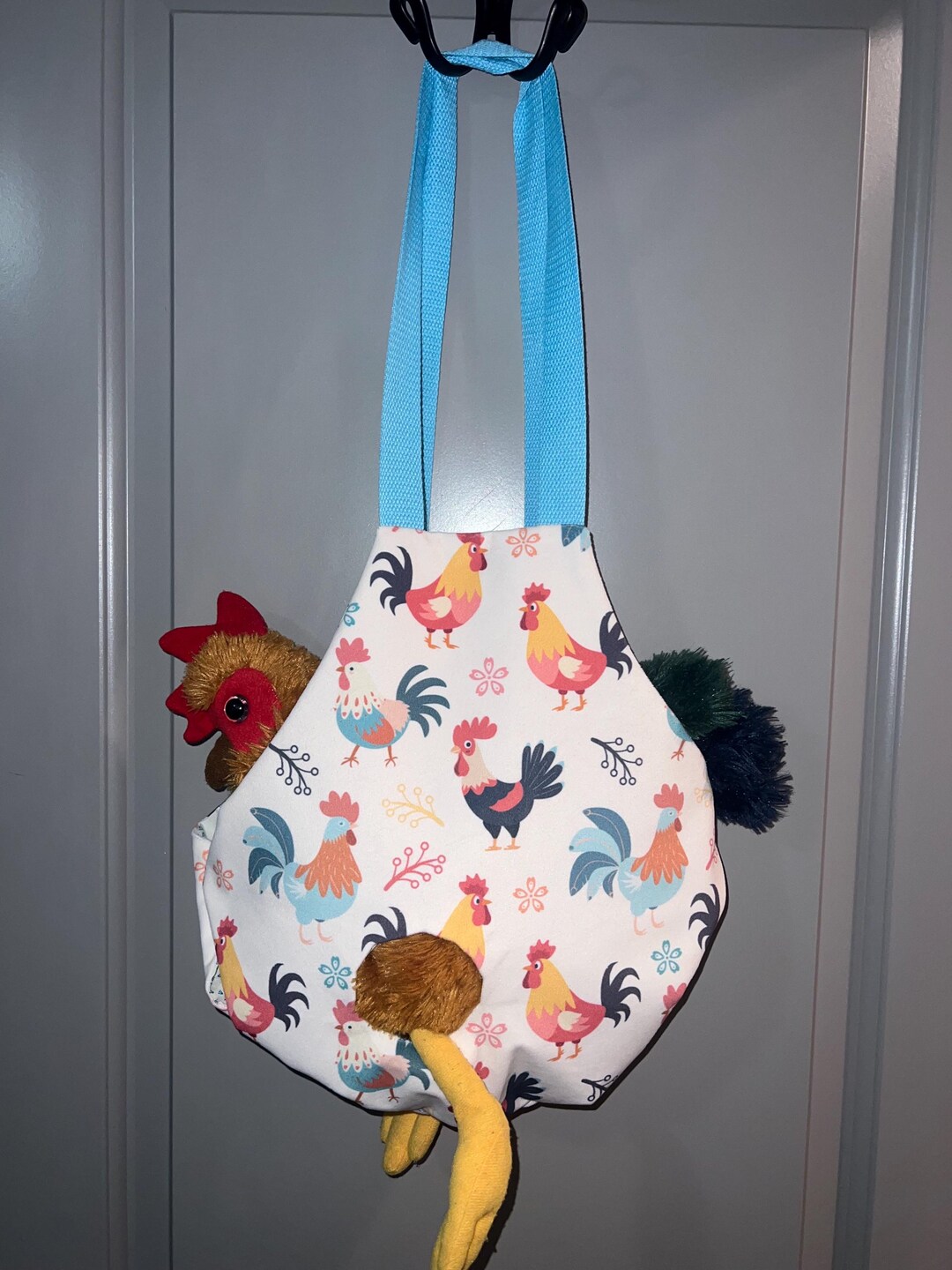 Pink/teal Chicken Purse - Pick From Inventory for Inside Fabric! - Etsy