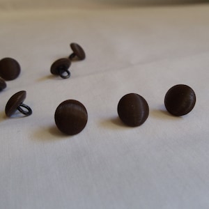 Shoe Buttons - 1880 - 1900 - 7/16" Brown Buttons - Lot of 20, Shoe ...